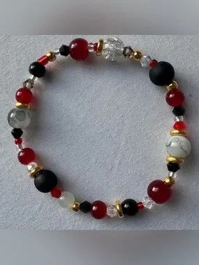 Accessories | Handmade Red And Black Pokemon Giratina Beaded Bracelet ...